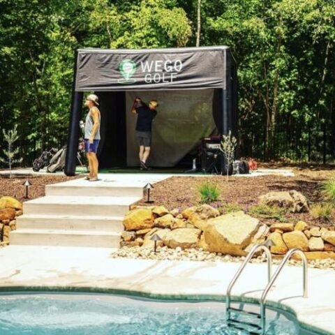 Mobile Golf Simulator in Chicago, IL | Triangle Lawn Games Chicago